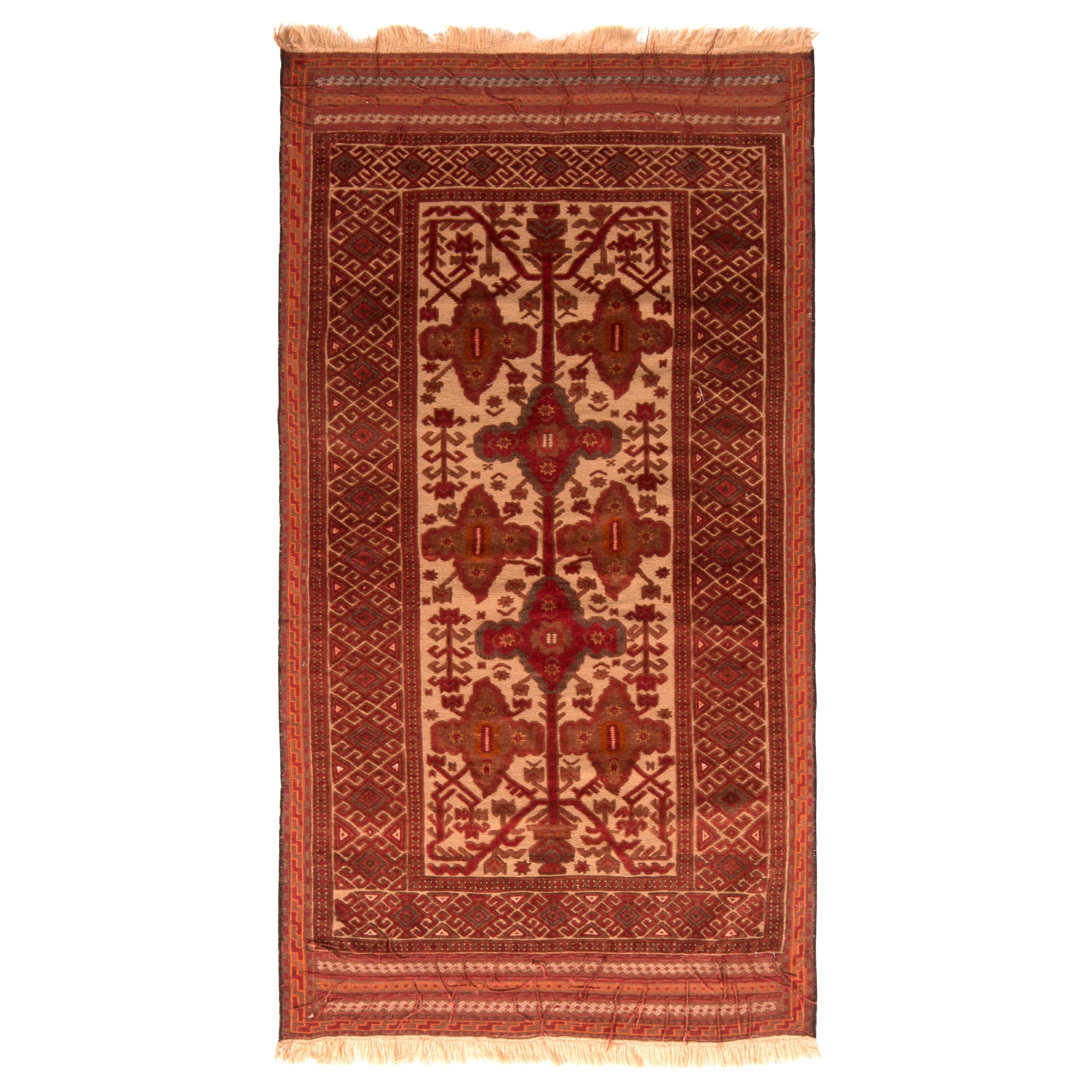 Modern Gabbeh Style Handmade Multicolor Geometric Wool Rug For Sale at ...