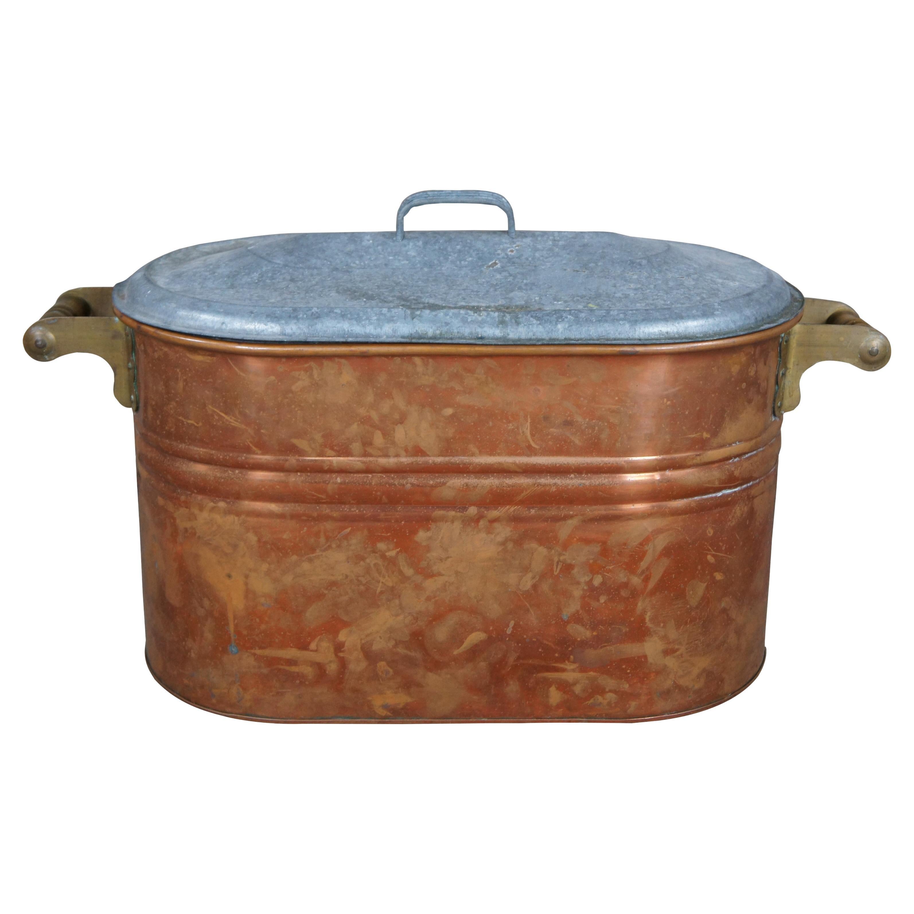 Antique French Copper Tubs, circa 1910 For Sale at 1stDibs