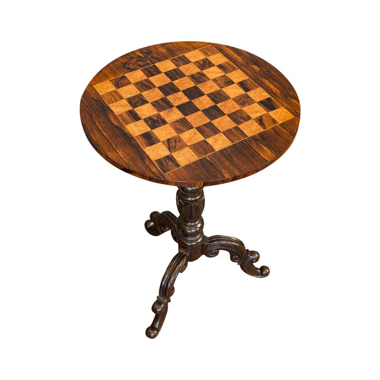 Antique Games Table, English, Rosewood, Mahogany, Chess Board ...
