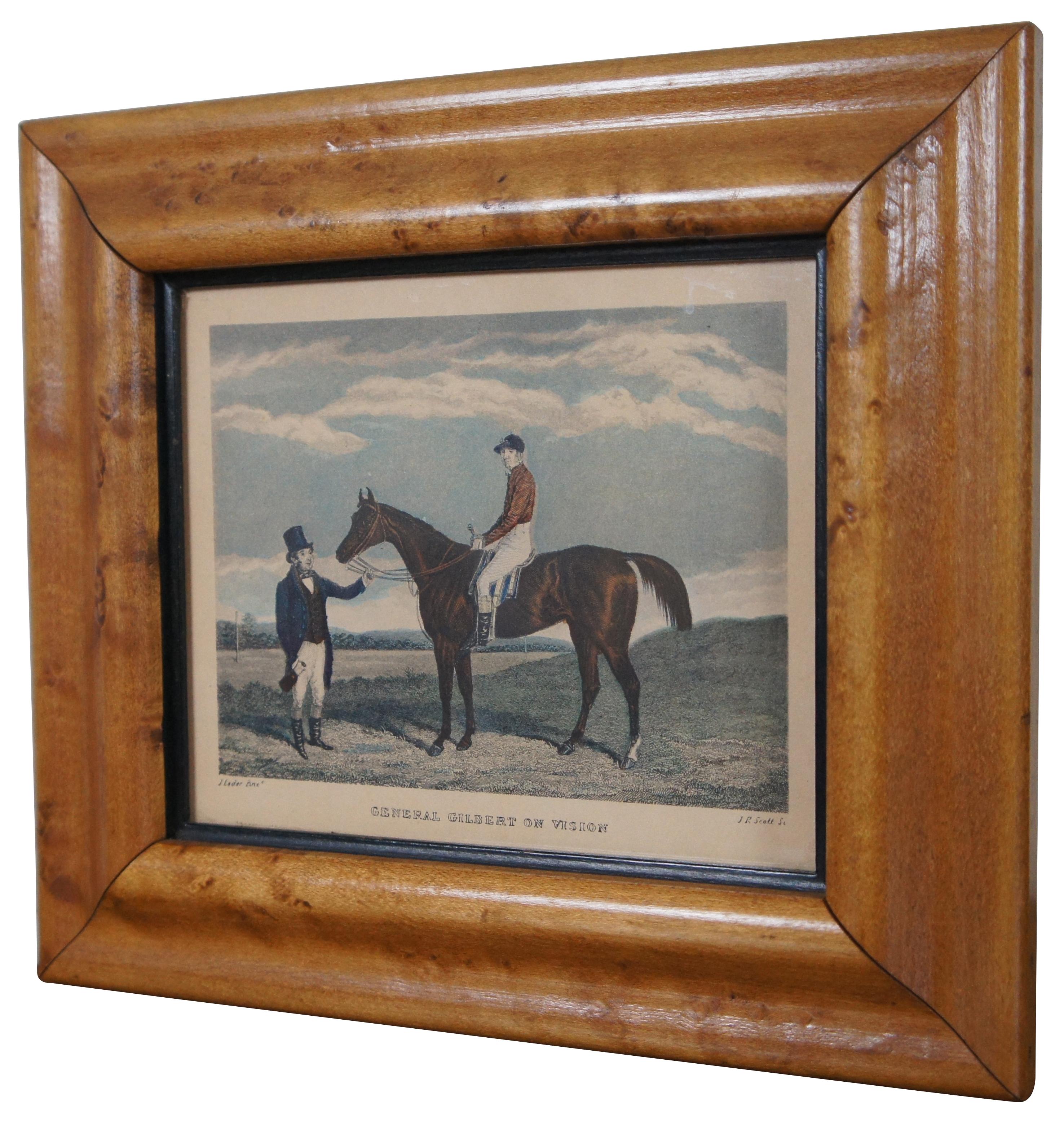 Antique General Gilbert on Vision Colored Equestrian Horse Jockey ...