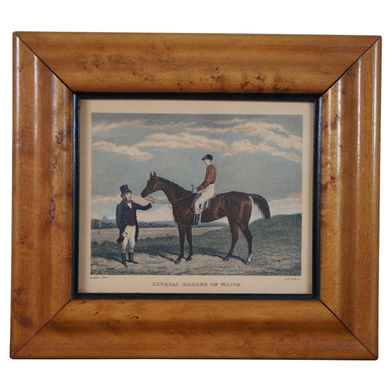 Antique General Gilbert on Vision Colored Equestrian Horse Jockey ...