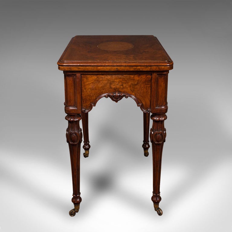 Antique Gentleman's Card Table, English Walnut, Games, James Phillips ...