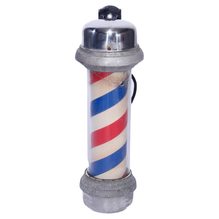 Antique Genuine William Marvy and Co. St Paul MN Barber Pole and ...