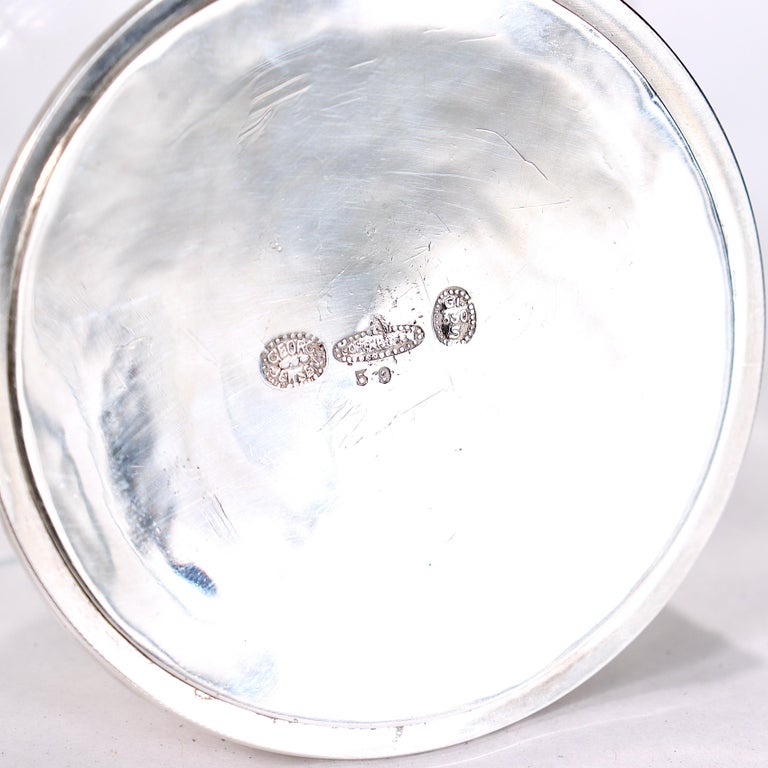 Antique Georg Jensen Art Nouveau Solid Silver Butler's Bell Push No. 59 ...