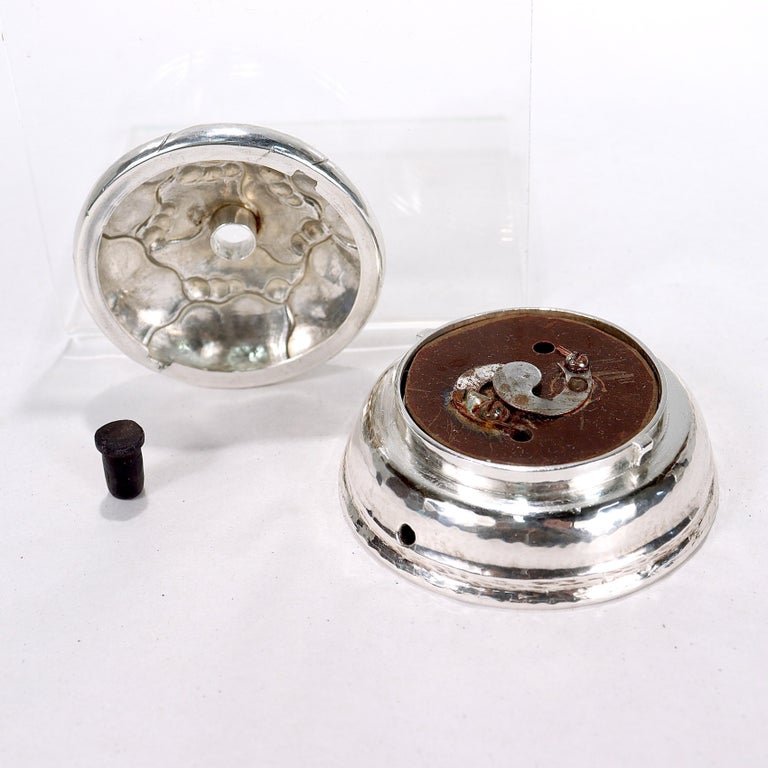 Antique Georg Jensen Art Nouveau Solid Silver Butler's Bell Push No. 59 ...