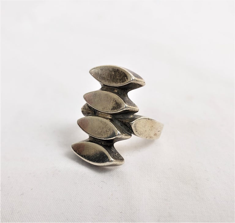 Antique Georg Jensen Ladies Sterling Silver Ring with a Geometric ...