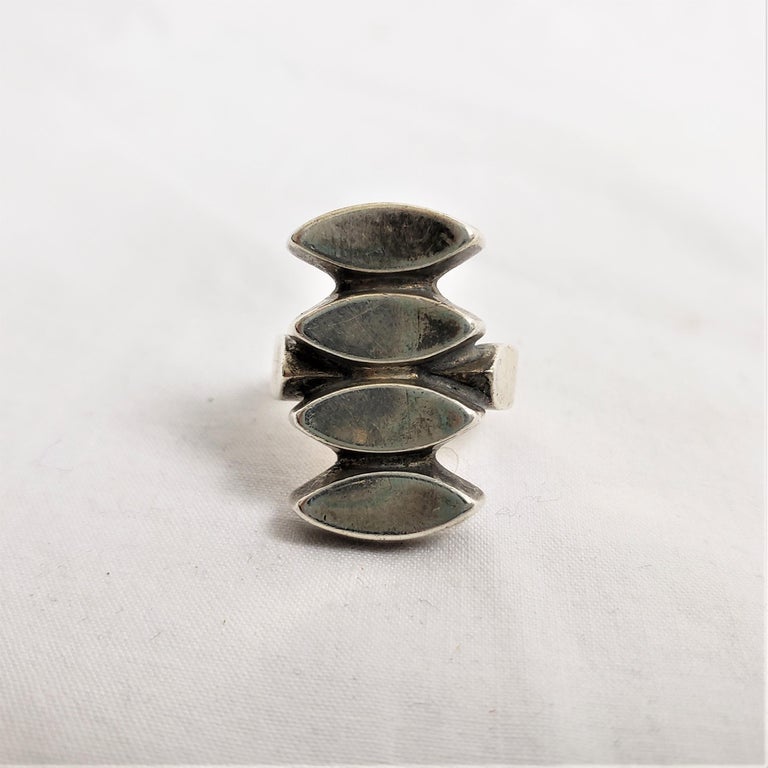 Antique Georg Jensen Ladies Sterling Silver Ring with a Geometric ...