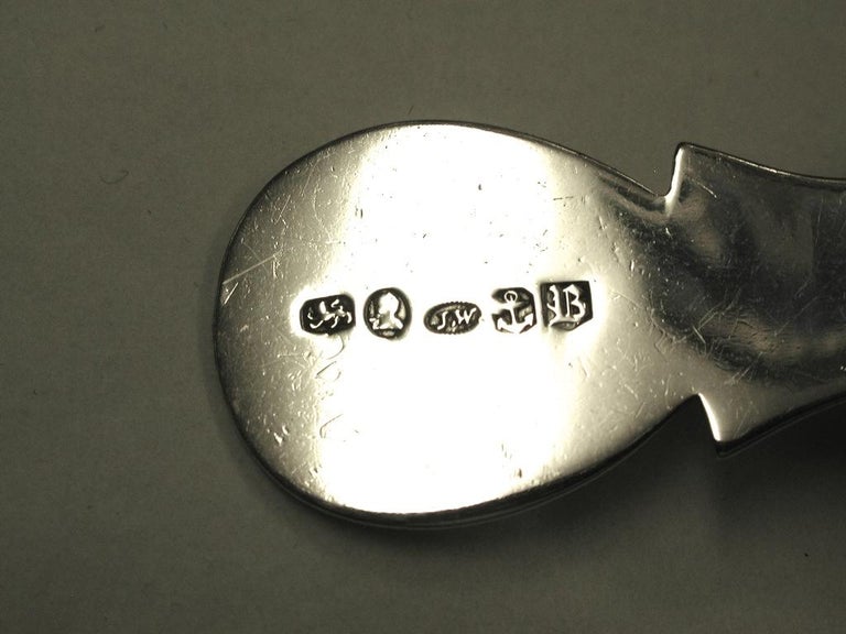 Antique George 1V Silver Caddy Spoon, Dated 1825, Birmingham, Joseph ...