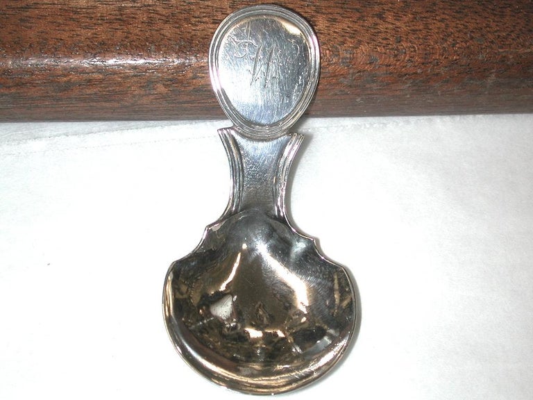 Antique George 1V Silver Caddy Spoon, Dated 1825, Birmingham, Joseph ...