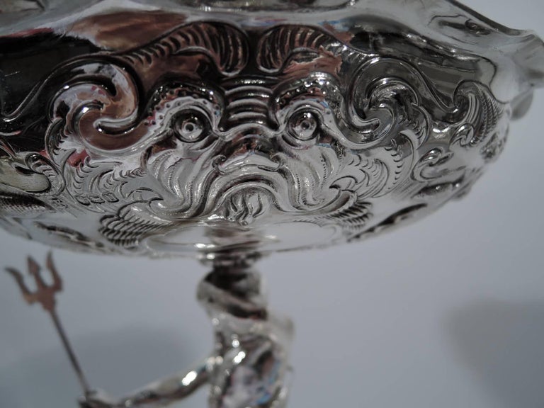 Antique George Fox Sterling Silver Neptune Centerpiece Compotes For ...
