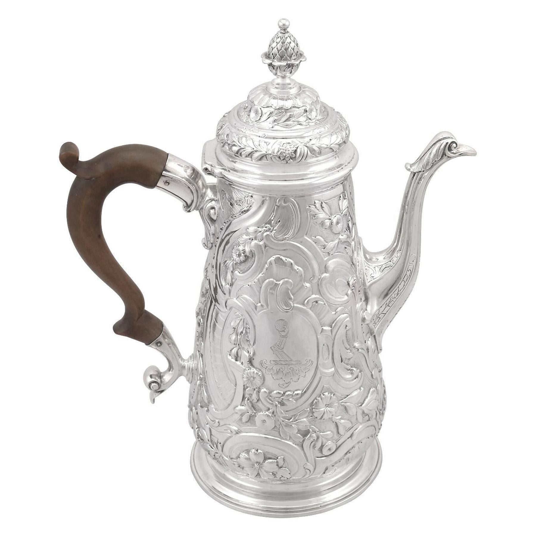 George II by Ellmore Sterling Silver Coffee Pot and Waste Set 2-Piece ...
