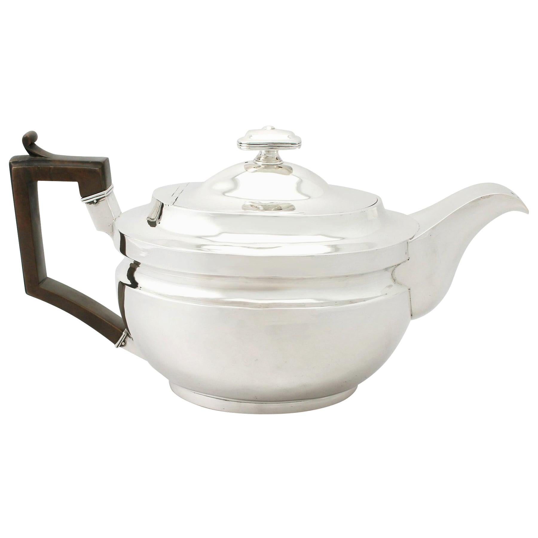19th Century Victorian English Sterling Silver Teapot at 1stDibs