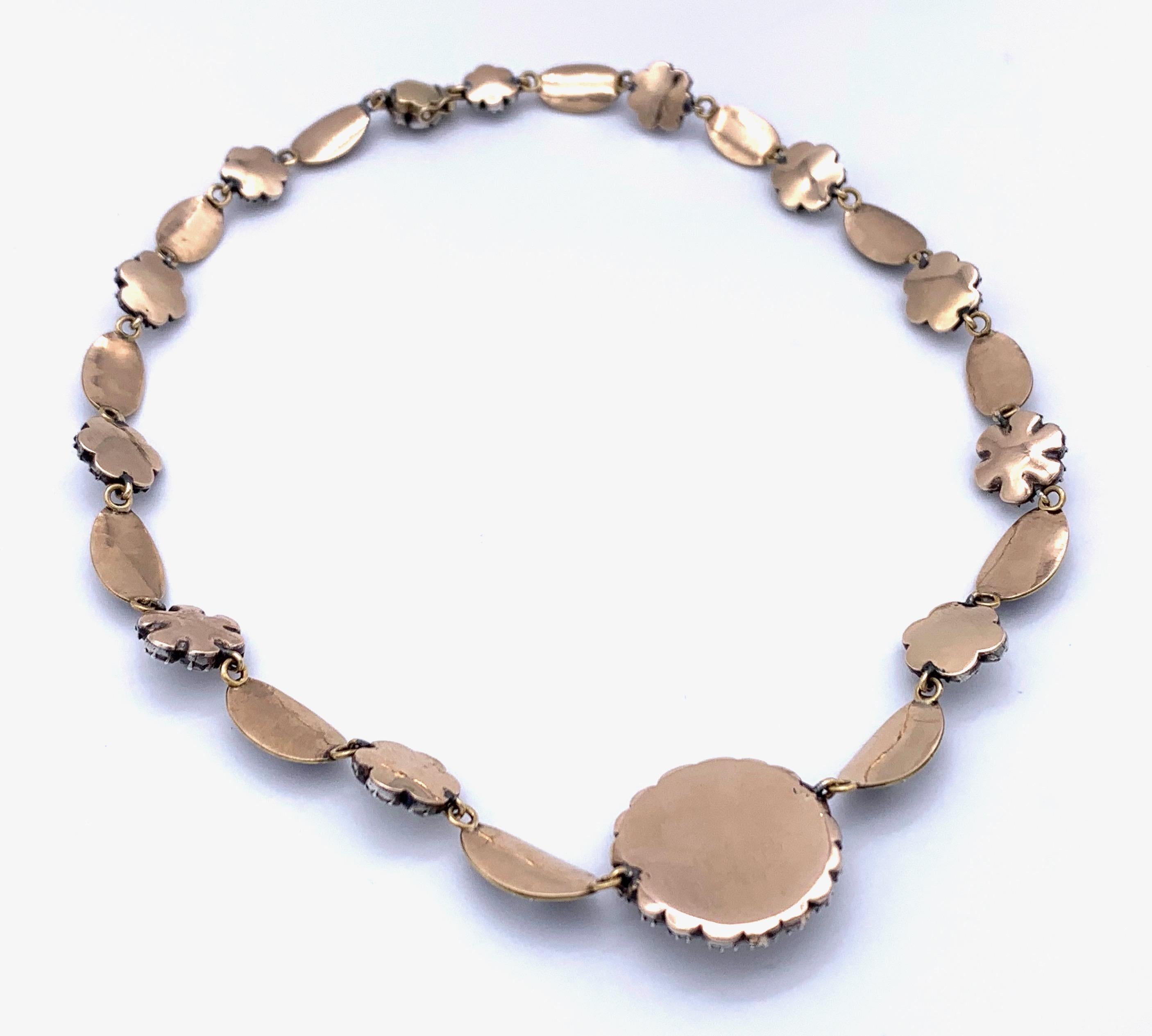 Antique 18th Century George III Diamond 15 Karat Gold Blue White Enamel ...