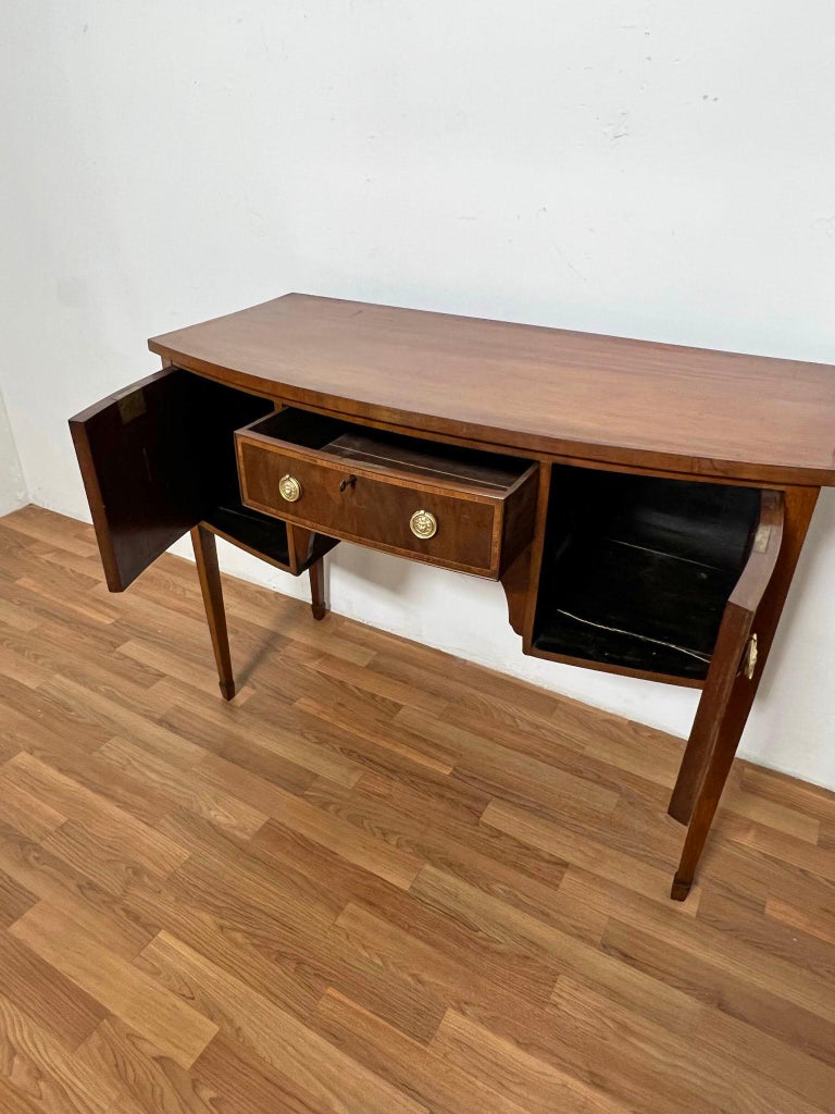 Antique George III Hepplewhite Bow Front Dressing Table Circa Early ...