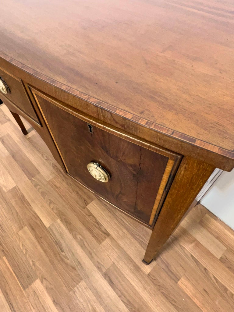 Antique George III Hepplewhite Bow Front Dressing Table Circa Early ...