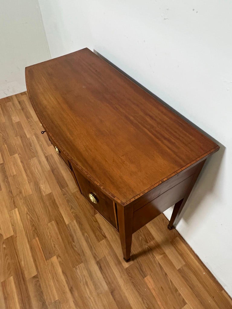 Antique George III Hepplewhite Bow Front Dressing Table Circa Early ...