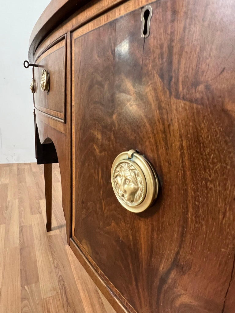 Antique George III Hepplewhite Bow Front Dressing Table Circa Early ...