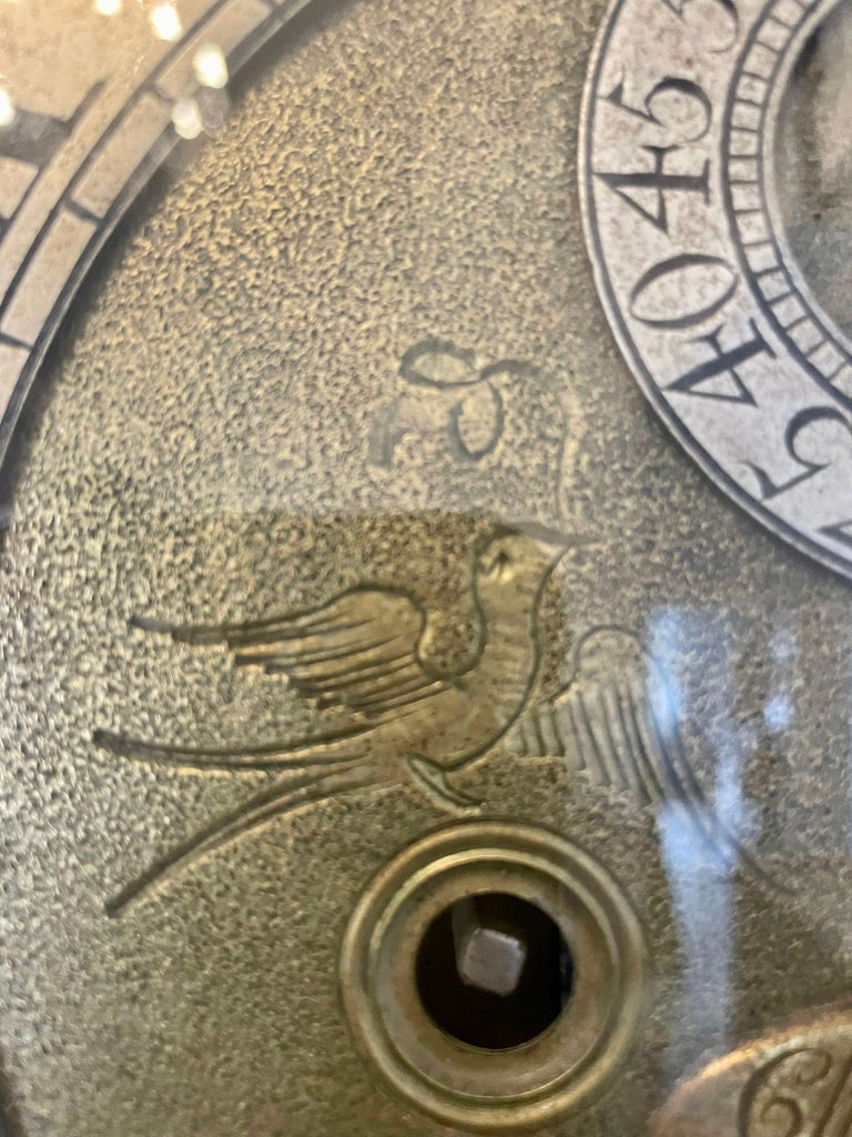 Antique George III Mahogany Longcase Clock Signed Charles Shuckburgh ...