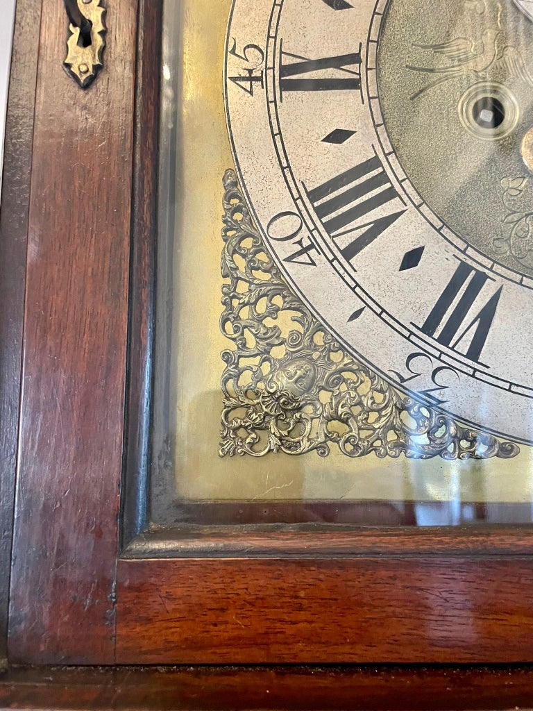 Antique George III Mahogany Longcase Clock Signed Charles Shuckburgh ...