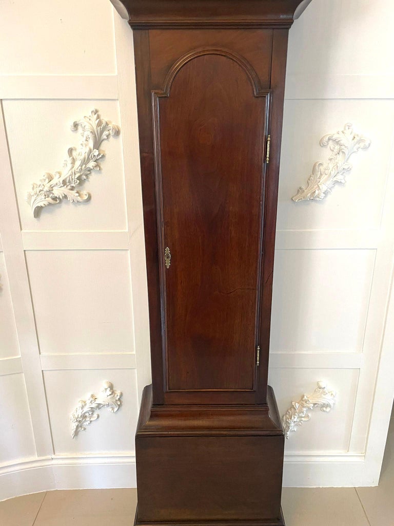 Antique George III Mahogany Longcase Clock Signed Charles Shuckburgh ...