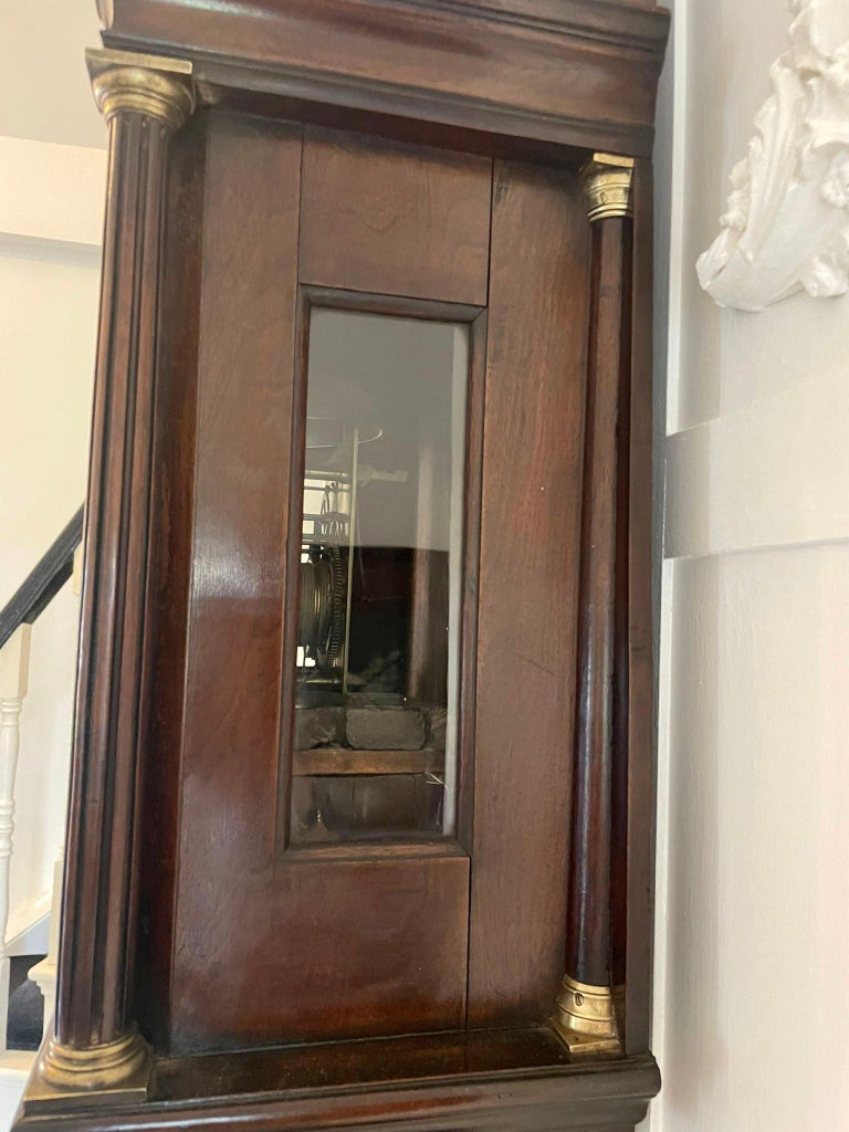 Antique George III Mahogany Longcase Clock Signed Charles Shuckburgh ...