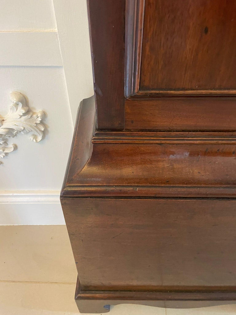 Antique George III Mahogany Longcase Clock Signed Charles Shuckburgh ...