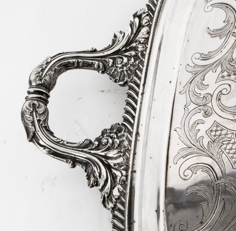 Antique George III Old Sheffield Silver Plated Tray 18th Century For ...