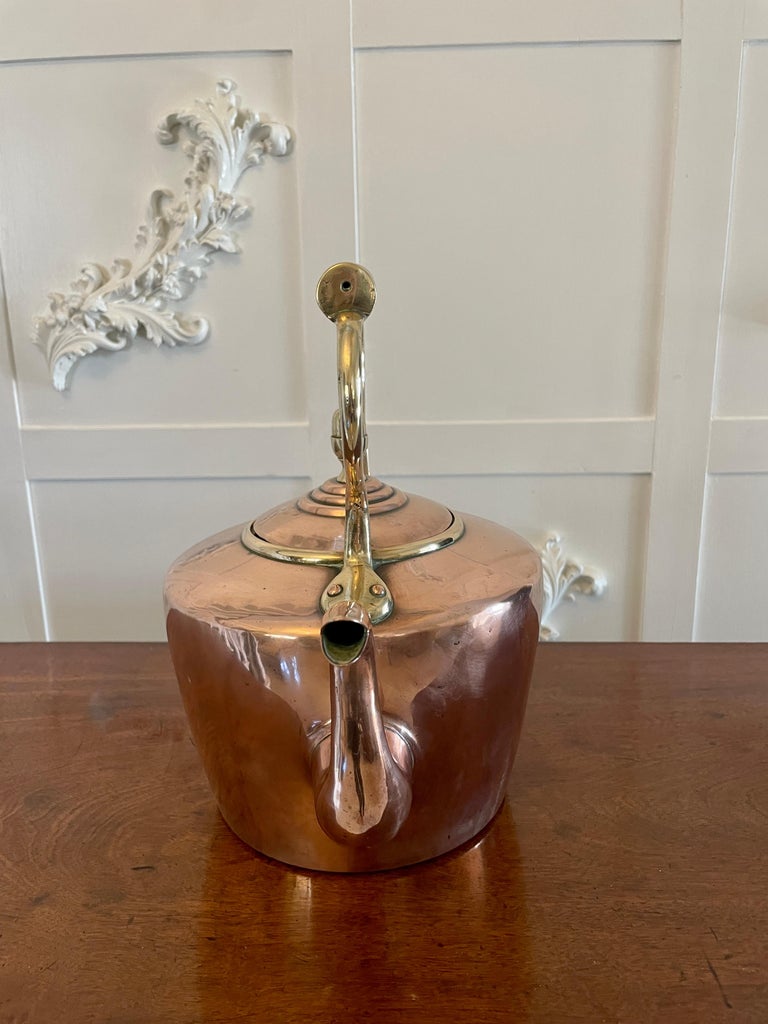 Antique George III Quality Copper Kettle For Sale at 1stDibs