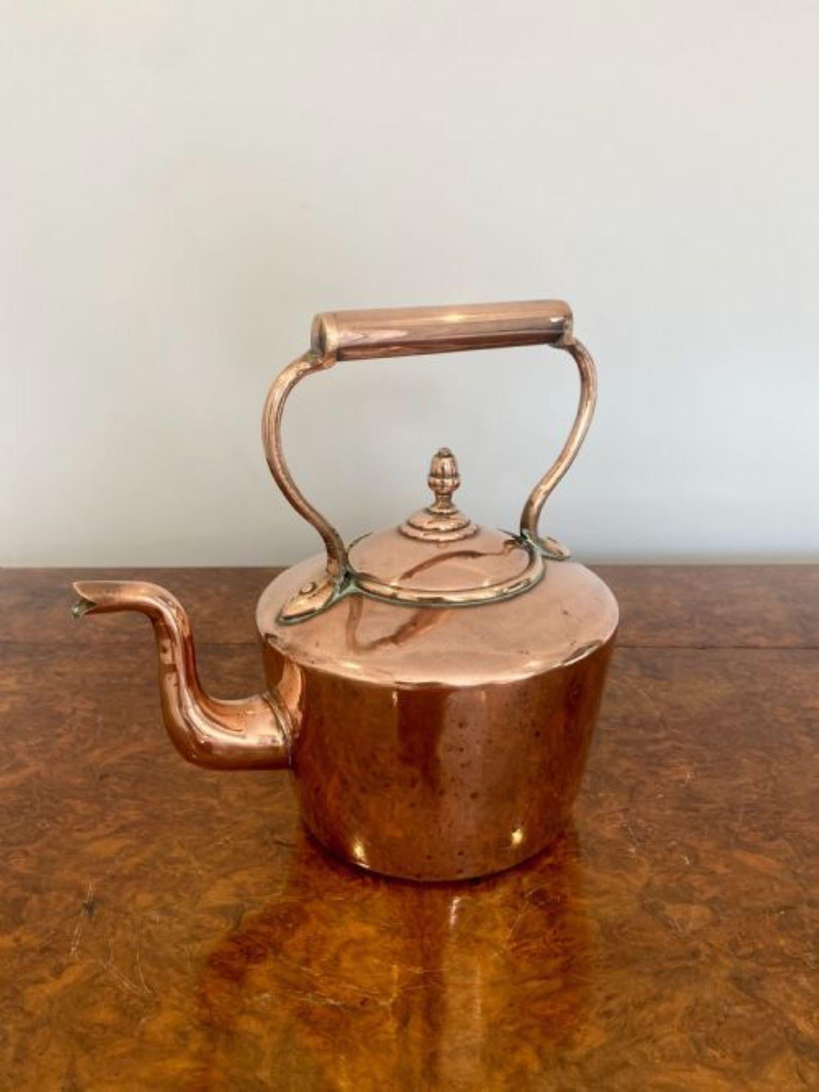 Antique George III Quality Copper Kettle For Sale at 1stDibs