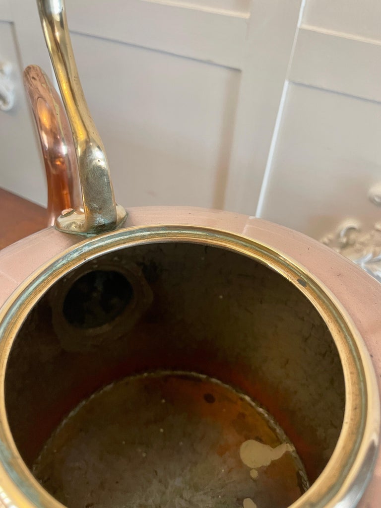 Antique George III Quality Copper Kettle For Sale at 1stDibs