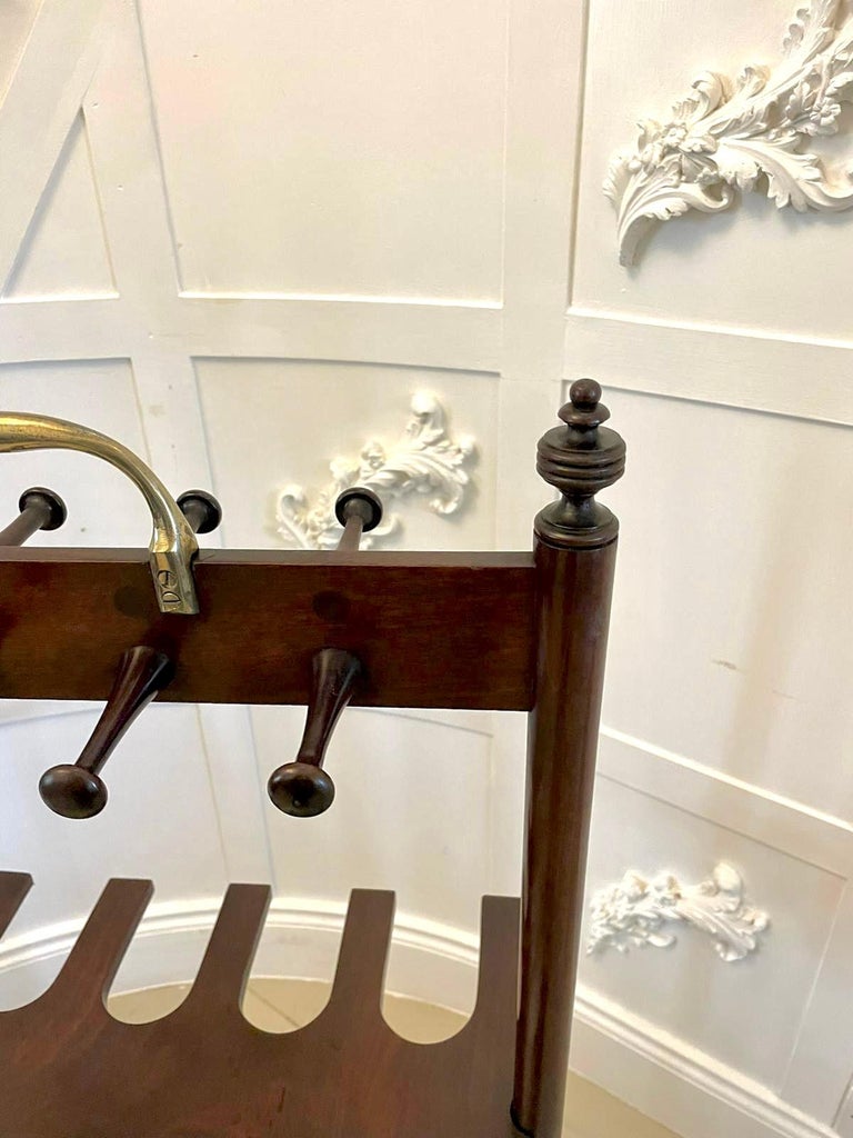 Antique George III Quality Mahogany Boot Rack For Sale at 1stDibs