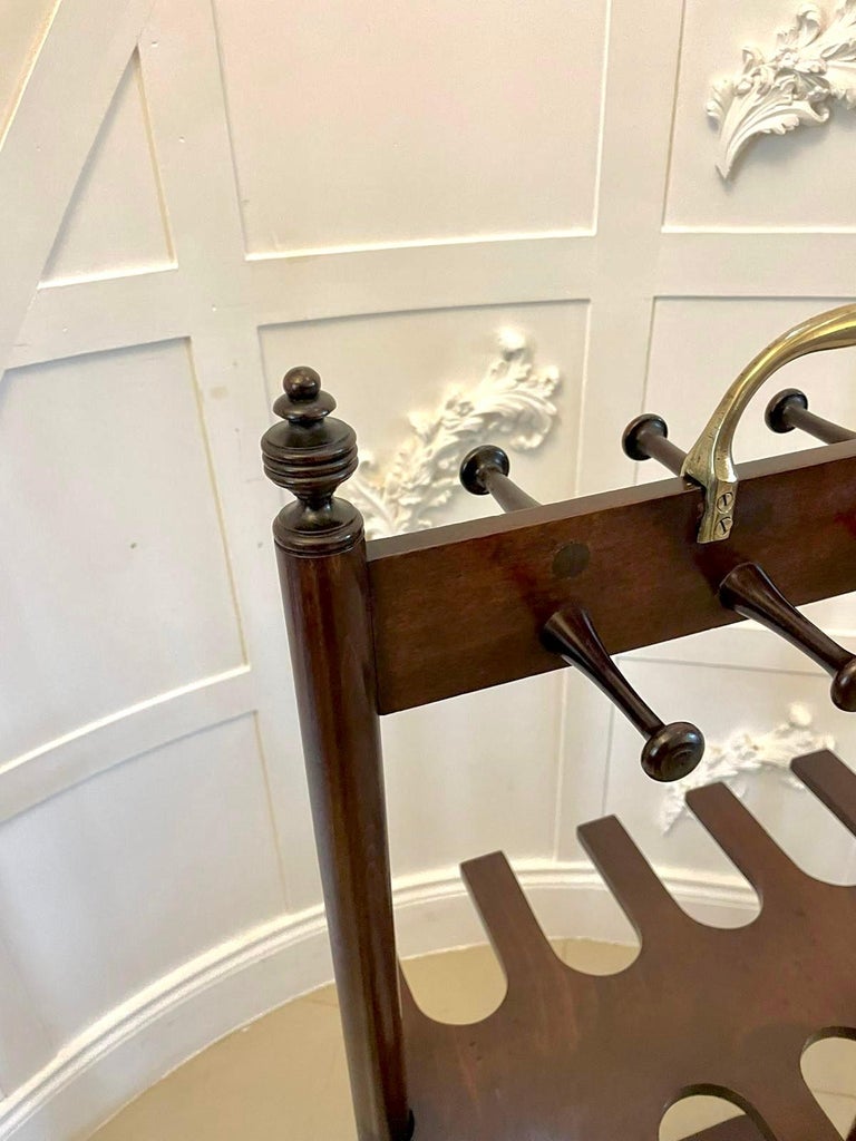 Antique George III Quality Mahogany Boot Rack For Sale at 1stDibs