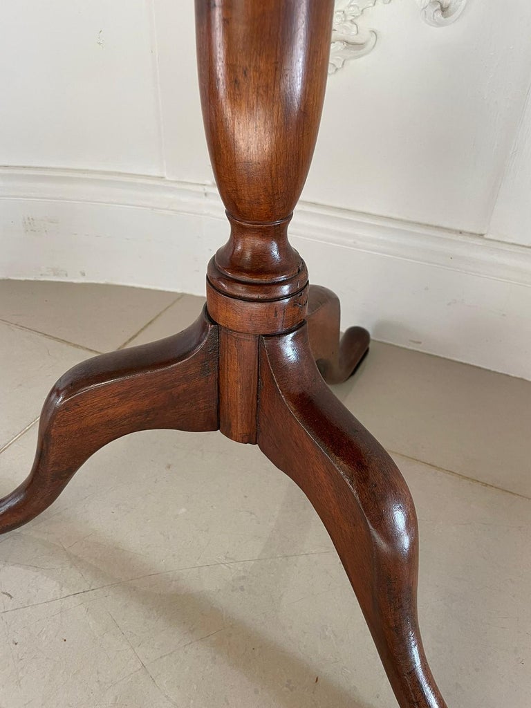 Antique George III Quality Mahogany Circular Lamp Table For Sale at 1stDibs