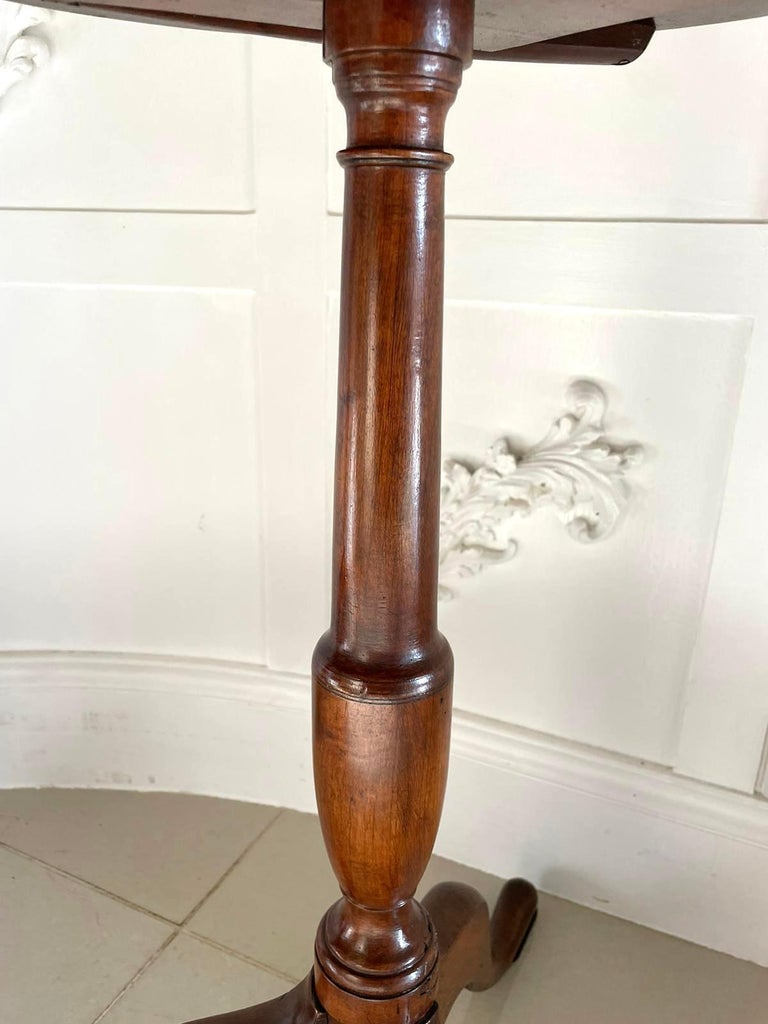 Antique George III Quality Mahogany Circular Lamp Table For Sale at 1stDibs
