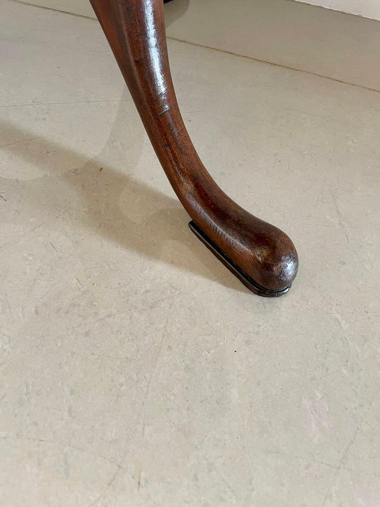 Antique George III Quality Mahogany Circular Lamp Table For Sale at 1stDibs