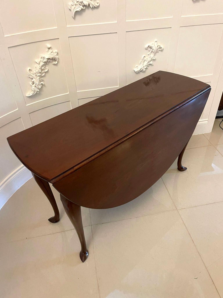 Antique George III Quality Mahogany Drop Leaf Dining Table For Sale at ...