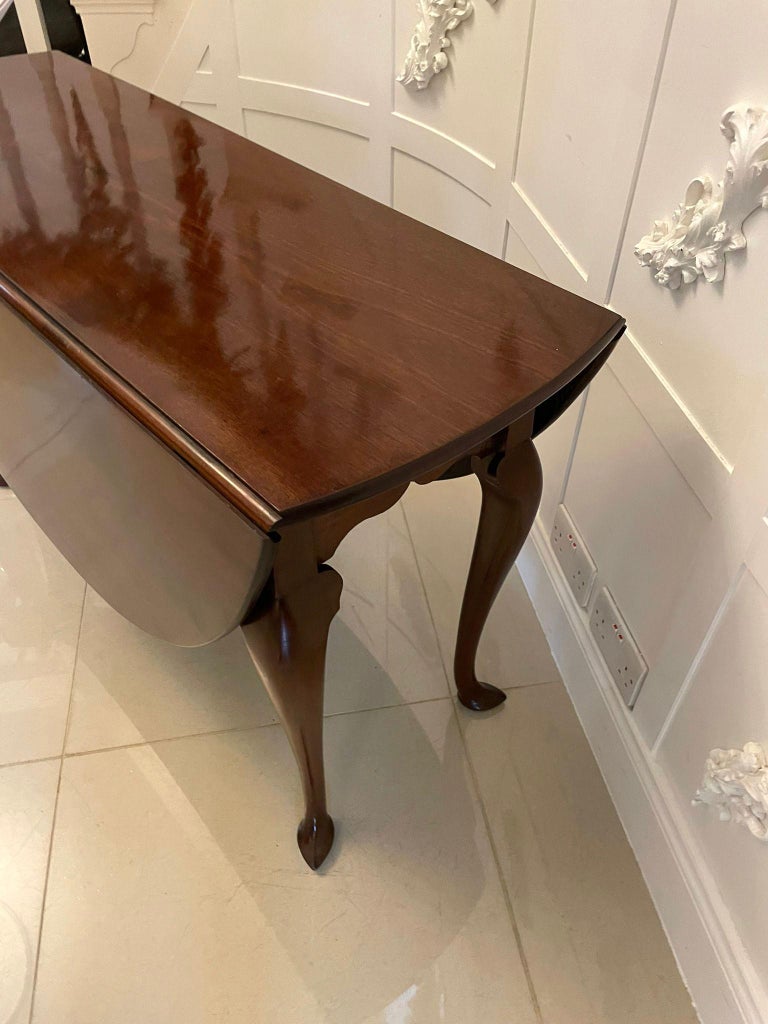 Antique George III Quality Mahogany Drop Leaf Dining Table For Sale at ...