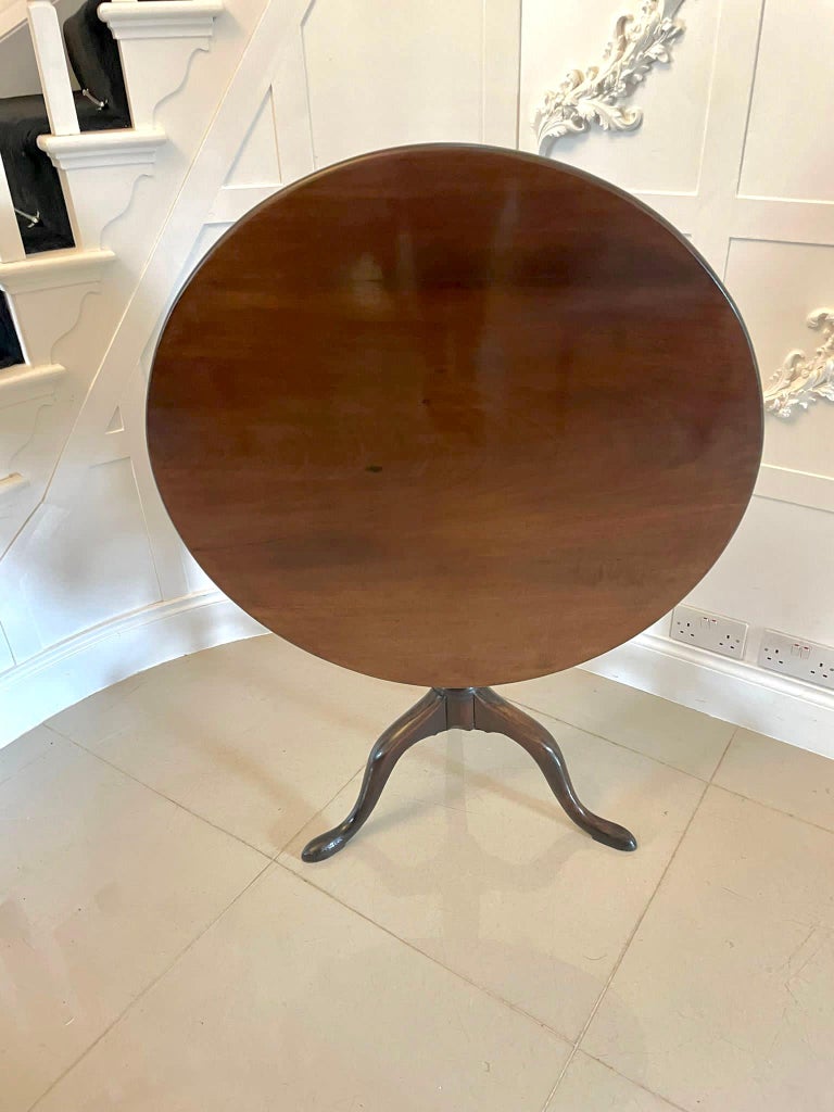 Antique George III Quality Mahogany Lamp/Side Table For Sale at 1stDibs