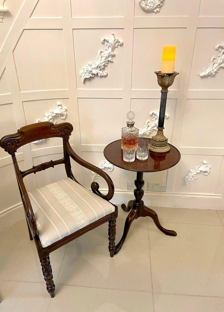 Antique George III Quality Mahogany Lamp Table at 1stDibs