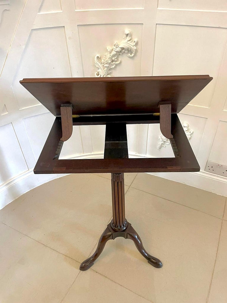 Antique George III Quality Mahogany Tripod Reading/Lamp Table For Sale ...