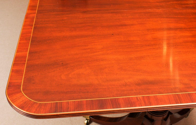 George III Regency Dining Table 19th Century with 12 Bespoke Dining ...