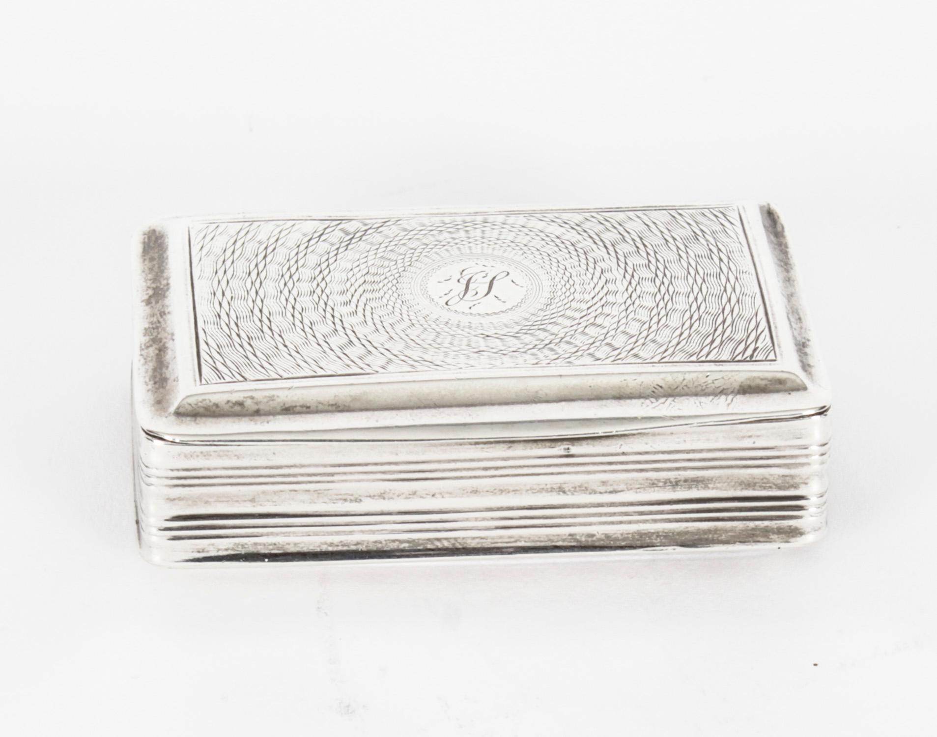 Antique George III Silver Snuff Box Pill Box London 1786 18th C at 1stDibs