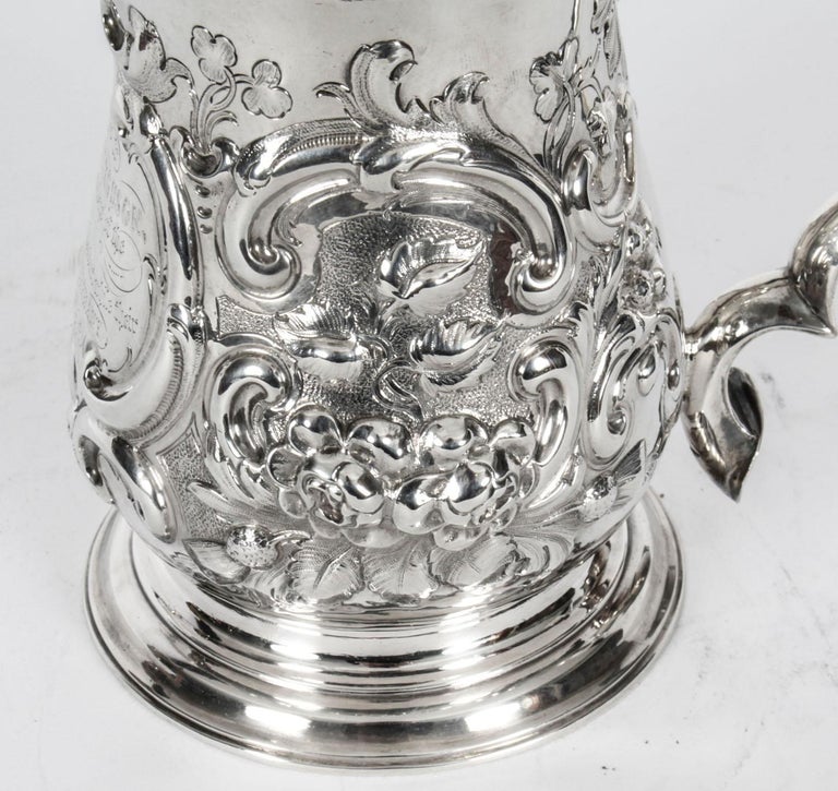 Antique George III Silver Tankard London by John Swift, 1763, 18th ...