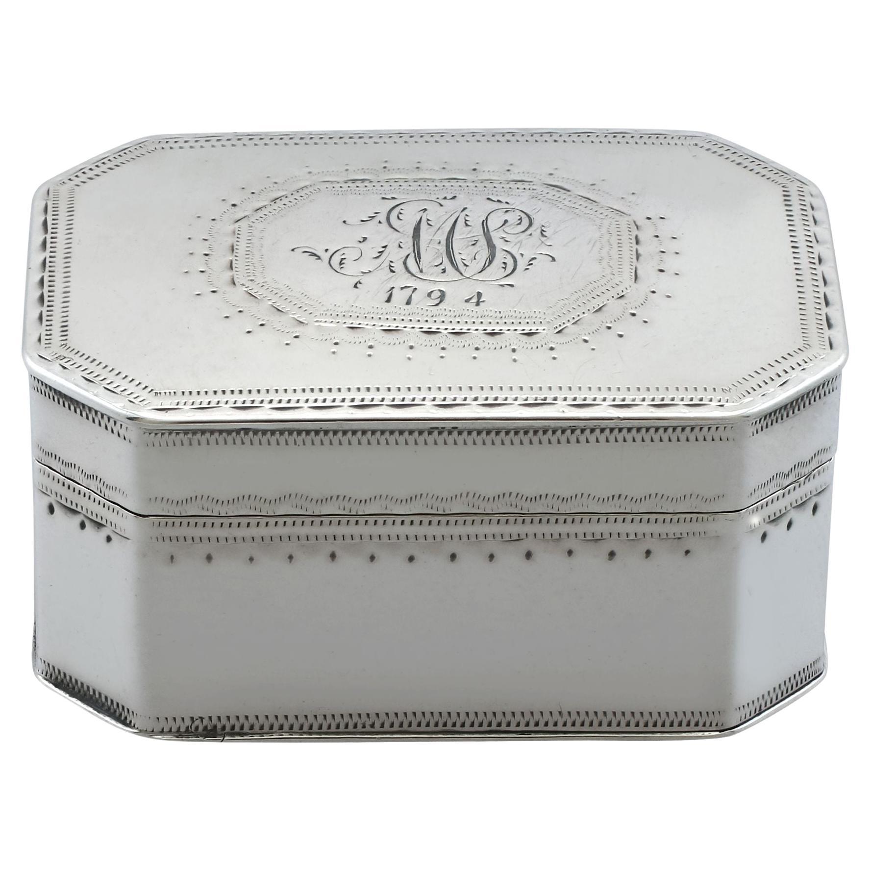 French Classical Silver Spice Box with Nutmeg Grater after the Antique ...