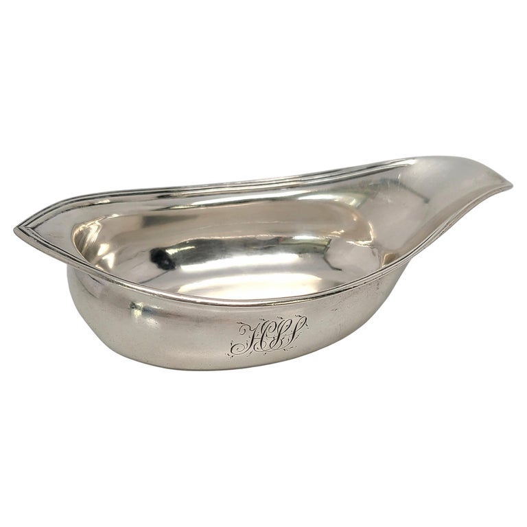 George III Sterling Silver Pap Boat by Emes and Barnard I w/ Monogram ...