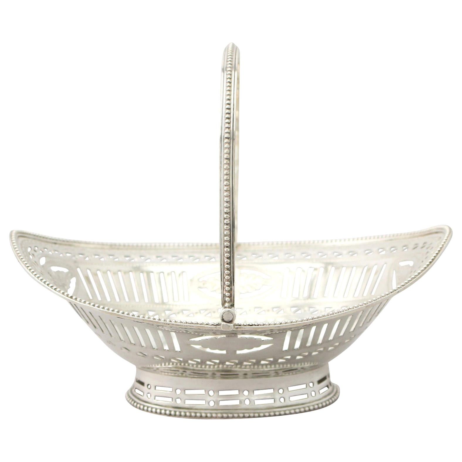 Sterling Silver Seven Basket Epergne For Sale at 1stDibs