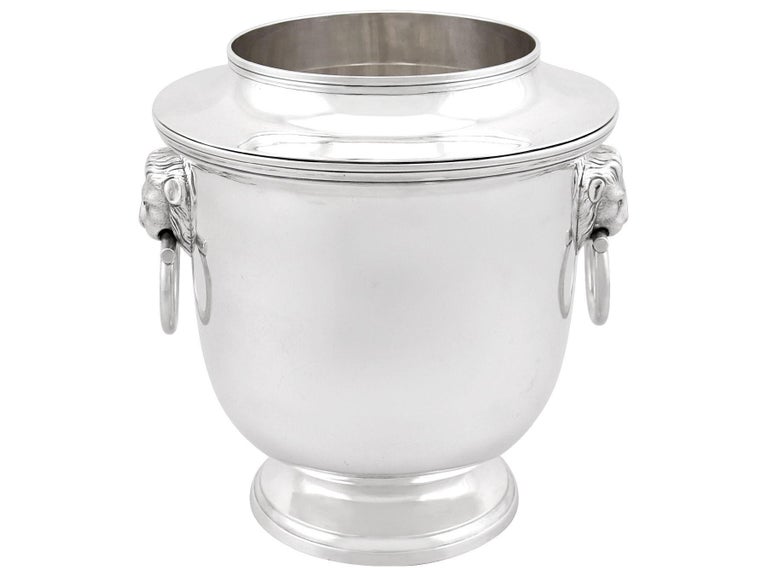 Antique George III Sterling Silver Wine Coolers For Sale at 1stDibs