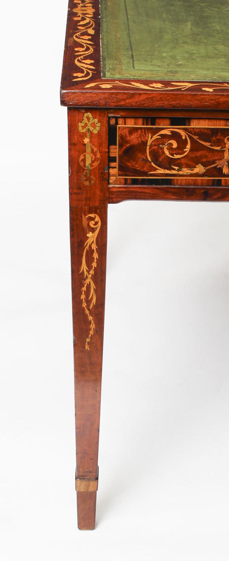 Antique George III Walnut Library Writing Table Desk, 18th Century at ...