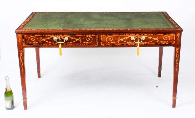 Antique George III Walnut Library Writing Table Desk, 18th Century at ...