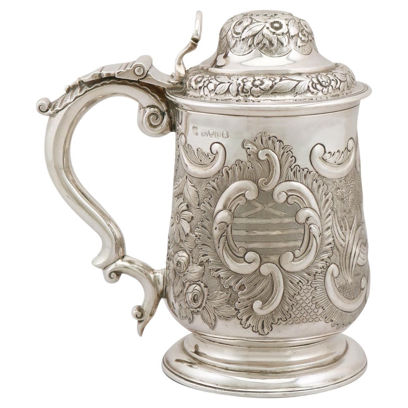 Garrard Sterling Silver Tankard, Hallmarked Birmingham 1979 at 1stDibs